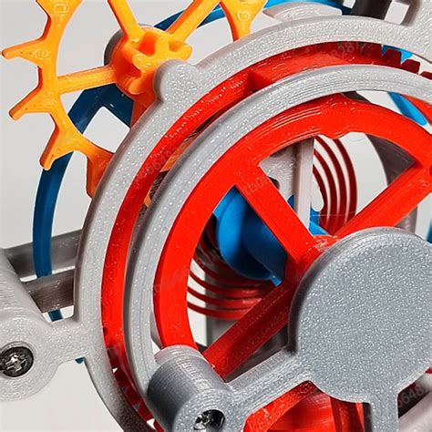 3d Printed Triple Axis Tourbillon Clock Model Diy Assembly Toys