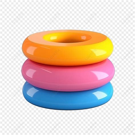 3d Rendering Three Rounded Layer Isolatedgraphequipment Png