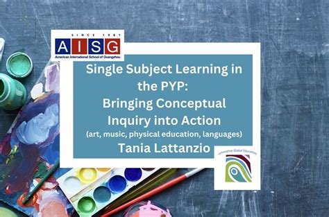 Single Subject Learning In The Pyp Bringing Conceptual Inquiry Into