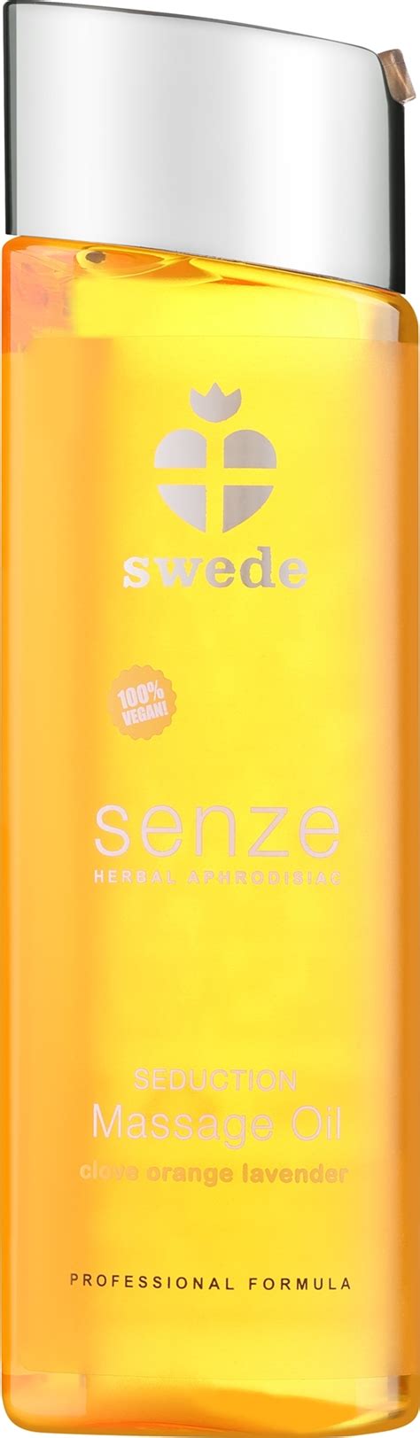 ‫il Swede Senze Seduction Massage Oil Clove Orange
