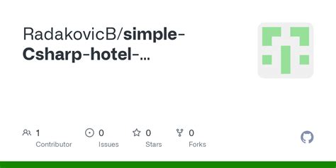 GitHub RadakovicB Simple Csharp Hotel Reservation Desktop App
