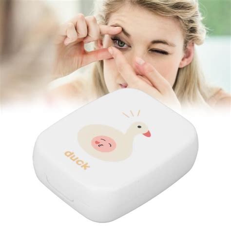 RUR kit d étui à lentilles de contact Kit de boîte à lentilles de contact portable mignon petit