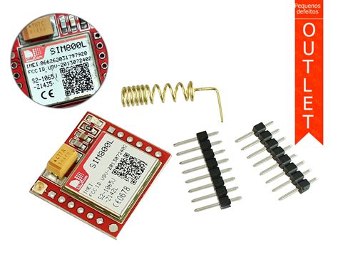 Módulo Gsm Sim800l Gprssms Quad Band Para Arduino Outlet Usinainfo