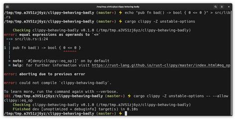 Clippy Doesnt Report Errorwarnings After Cargo Check · Issue 4612 · Rust Langrust Clippy