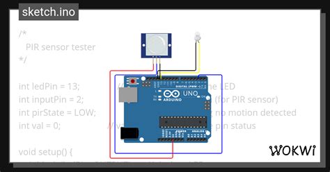 Sensor Gerak Wokwi Esp32 Stm32 Arduino Simulator