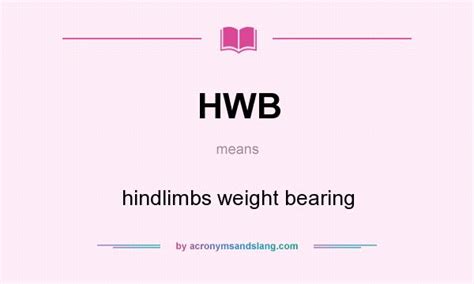 Hwb Hindlimbs Weight Bearing In Undefined By