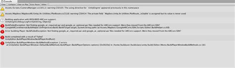 Not Finding Google Ar Required Aar And Google Ar Optional Aar Files Needed For ARCore Support