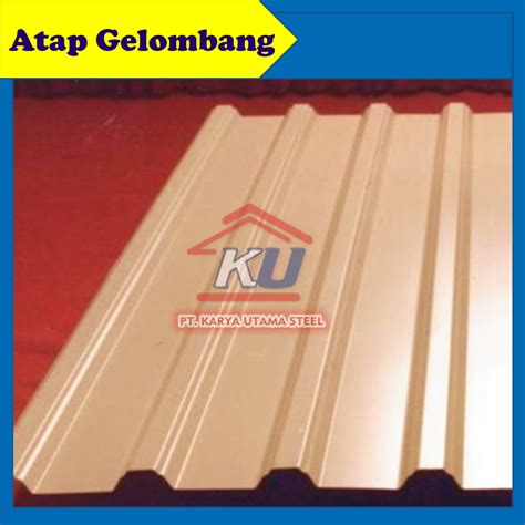 Jual Atap Gelombang Atap Seng Spandek Untuk Pembatas Proyek Atau Pergudangan Pabrik Pt Karya