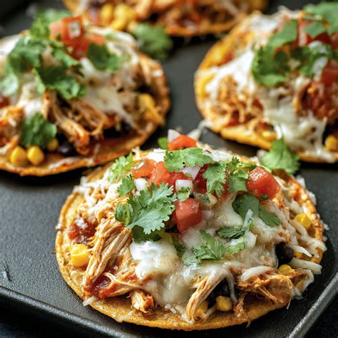 Savory Mexican Rotisserie Chicken Tostadas Cookrisp