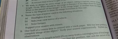 We Wish To Obtain An Erect Image Of An Object Using A Concave Mirror