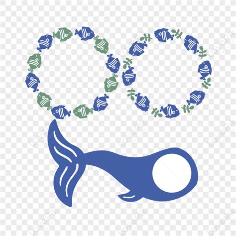 블루 라운드 꽃 꽃 장식 요소 Svgsvg일주 Png 일러스트 무료 다운로드 Lovepik