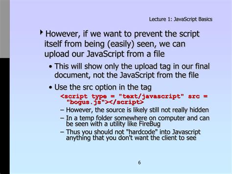 Ppt Lecture 1 Intro To Javascript Powerpoint Presentation Free