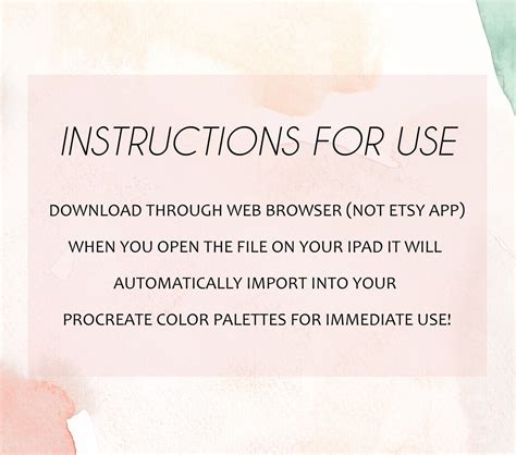 Boho Procreate Color Palette Nudes Color Palette Ipad Color Palette Swatches INSTANT