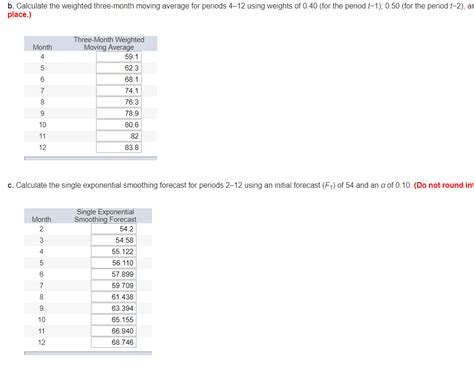 Solved Help I Need Help With Question E 1 Calculate The