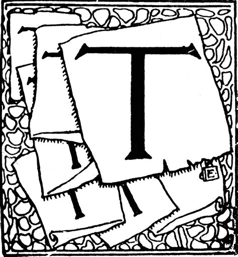 T Initial ClipArt ETC