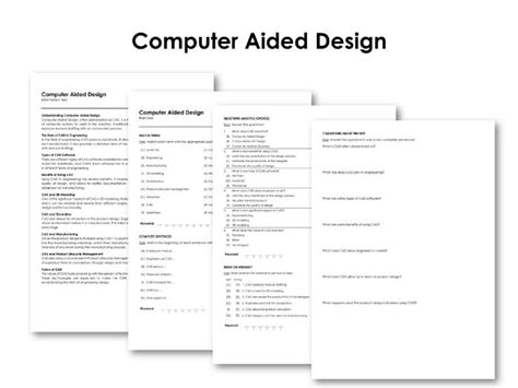 Computer Aided Design Teaching Resources