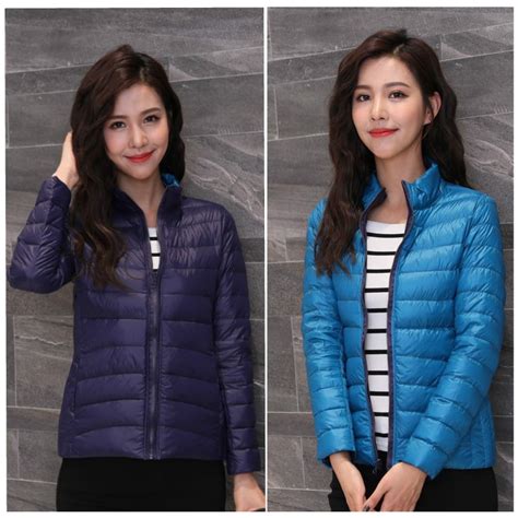 เสื้อกันหนาวขนเป็ด เสื้อขนเป็ด กันลมได้ No Navy Blue Lake Blue Shopee
