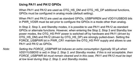 Solved Stm32u595 Used Pa12 And Pa11 As Input Gpios Cant Stmicroelectronics Community