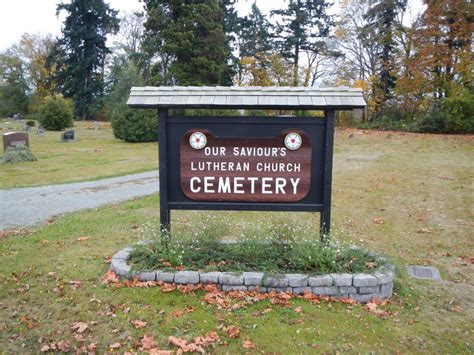 Our Saviours Lutheran Church Cemetery In Stanwood Washington Find A