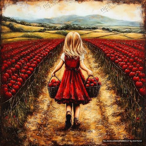 Ai创作图童话世界招贴画 女孩风景画 女孩决意装饰画 少女郁金香手绘 红衣服小女孩 红衣少女背影 背影女孩花儿姑娘 小红帽女孩 超现实画作 无框画女孩 孤单的小女孩插画 精美花手绘郁金香少女