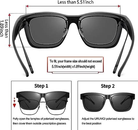 Dropship Fit Over Glasses Sunglasses For Men And Women Polarized Lens 100