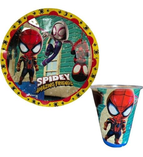 Fiesta Vasos Platos Spidey Y Sus Amigos CENTRALDEFIESTAS