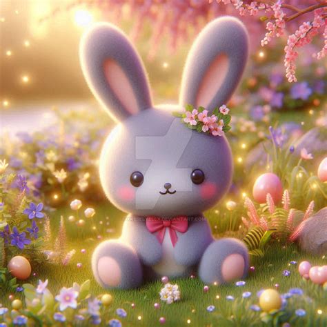 Miffy Like Bunny In Meadow Nature By Xrebelyellx On Deviantart