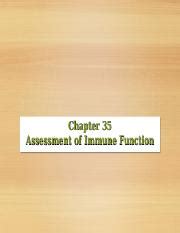 Chapter 35 Immune Assessment 1 Ppt Chapter Chapter 35 35 Assessment