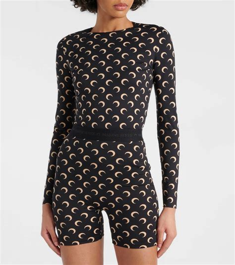 Marine Serre All Over Moon Jersey Biker Shorts Marine Serre