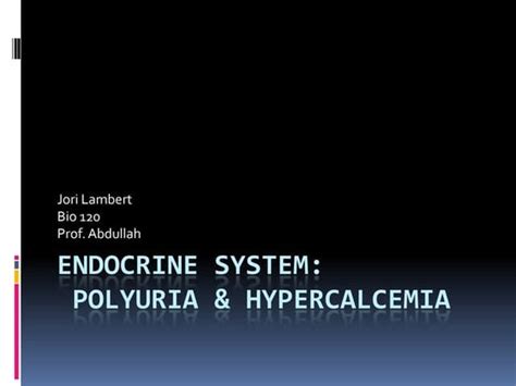 Endocrine System 11f Ppt