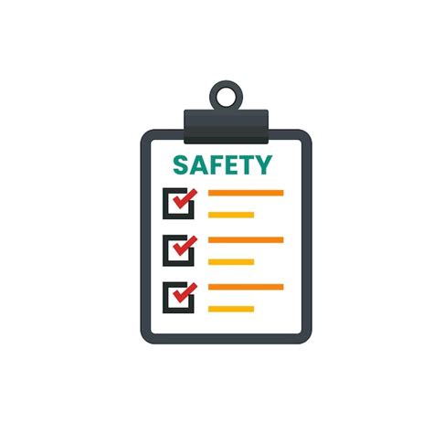 Premium Vector Safety Document List With Check Marks And Clipboard