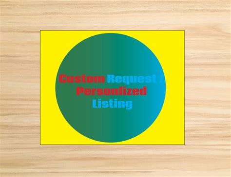 Custom Request Listing Personalized Listing Request For A Etsy