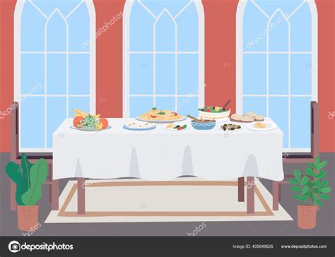 Cartoon Dinner Table