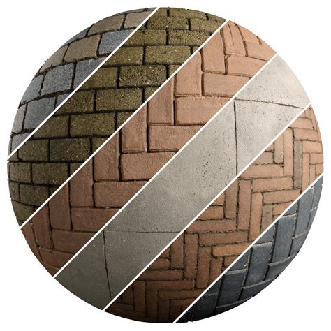 Seamless Sidewalk Texture Materials Of The World