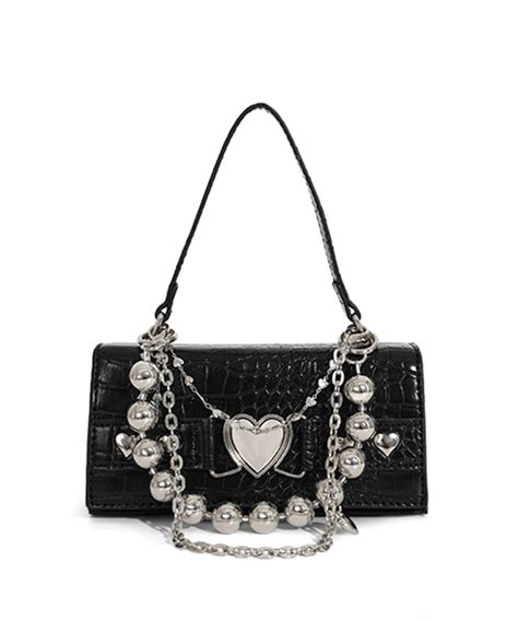 하이틴 루루 투웨이 하트 글램 체인 크로스백 에이블리