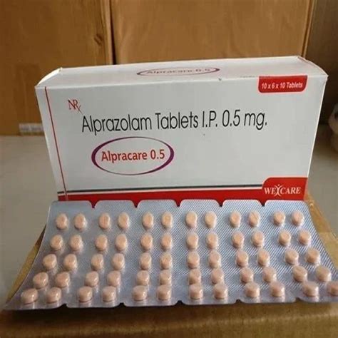 Alprazolam 05mg Tablet Ip Us Delivery At Rs 1500stripe In Anand Id