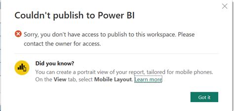 publish to my workspace failed issue microsoft fabric community