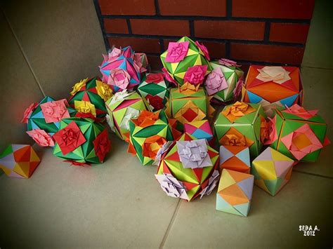 Origami Ornamental Cubes Designed By Tomoko Fuse