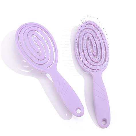 2025—1x Detangling Hairbrush Nylon Bristle Hair Scalp Massage Comb Hair