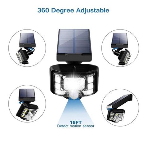 Solar Power Led PIR Motion Sensor Waterproof Garden Wall Solar Light ShopHomy