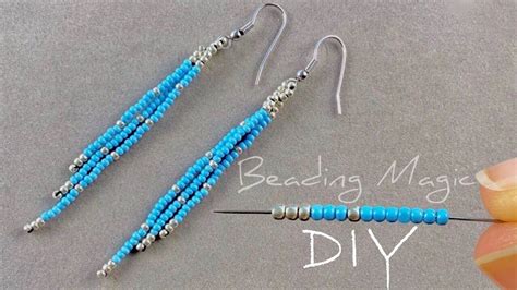 Simple Seed Bead Earrings Tutorial How To Make Easy Seed Bead Earrings