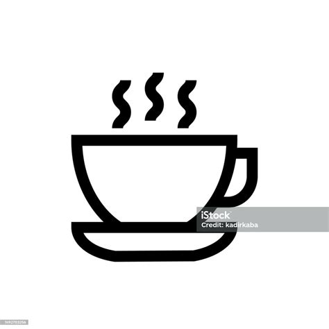 Caffe Americano Line 아이콘 디자인 픽셀 퍼펙트 편집 가능한 스트로크 로고 기호 기호 커피 마끼아또 커피 콩