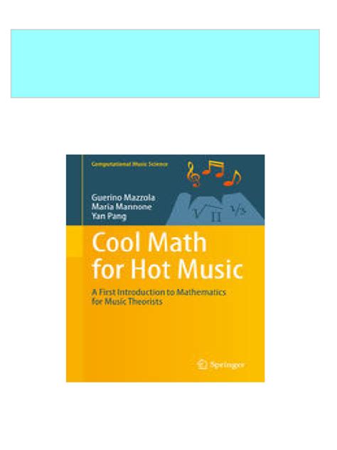 Instant Download Cool Math For Hot Music A First Introduction To