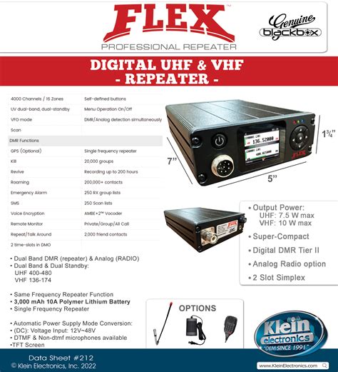 Flex Professional Dual Brand Dmr Repeater And Analog Radio