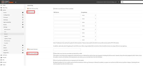Confused About The DNS Configuration In OPNsense