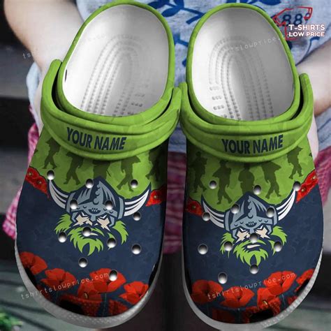 Personalized Raiders NRL Anzac Day Crocs Crocband Clog T Shirts Low Price