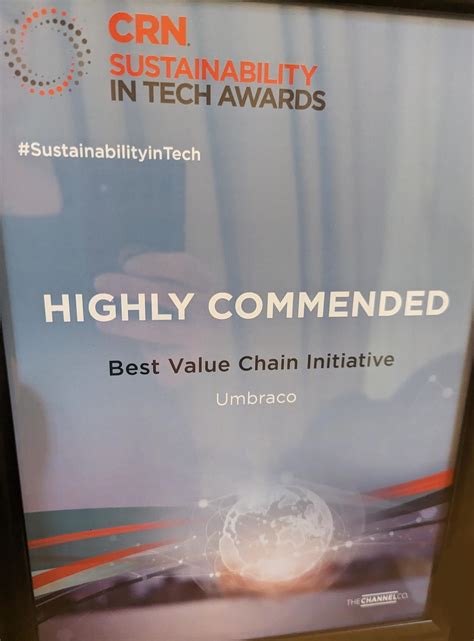 Umbraco Is Highly Commended In Sustainability In Tech Awards 2024 It