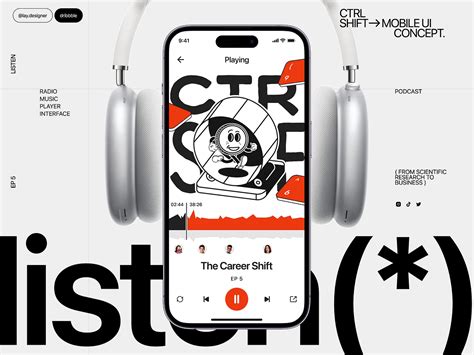 ctrl shift podcast app concept by lay on dribbble