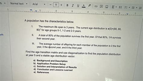 Please Write A Matlab Code A Population Has The Chegg