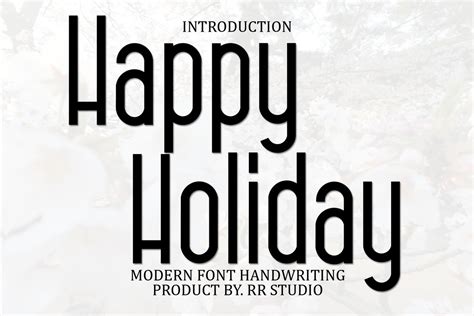 Happy Holiday Font